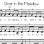Over in the Meadow - Songs with 8th Notes - Barker Music Studio